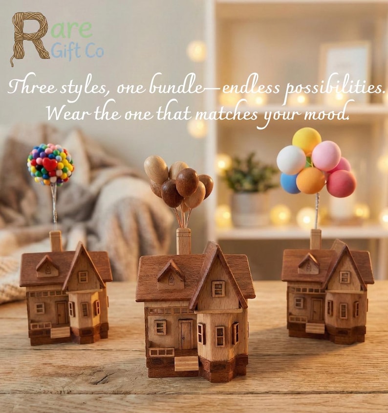 Handcrafted Wooden Levitating House Automaton Bundle｜floating Cabin ...