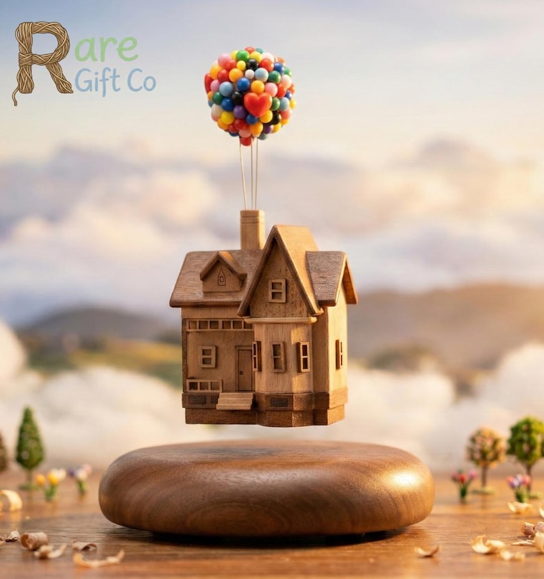 Handcrafted Wooden Levitating House Automaton Bundle｜floating Cabin ...