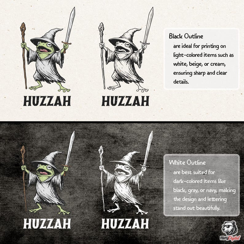 Huzzah Frog Wizard Meme PNG SVG, Medieval Fantasy Toad With Sword Staff ...