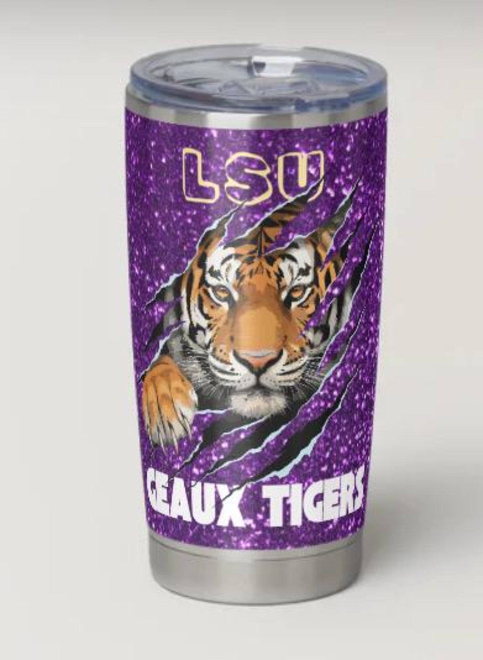 Fun Glitter Design for the LSU Fan in Your Life! Use This Digital ...