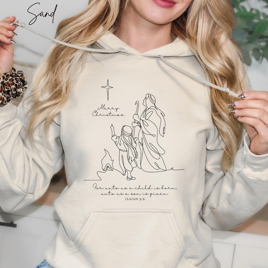 For Unto Us A Child is Born Sweat, Jesus Lover Birth Sweat, Christian ...