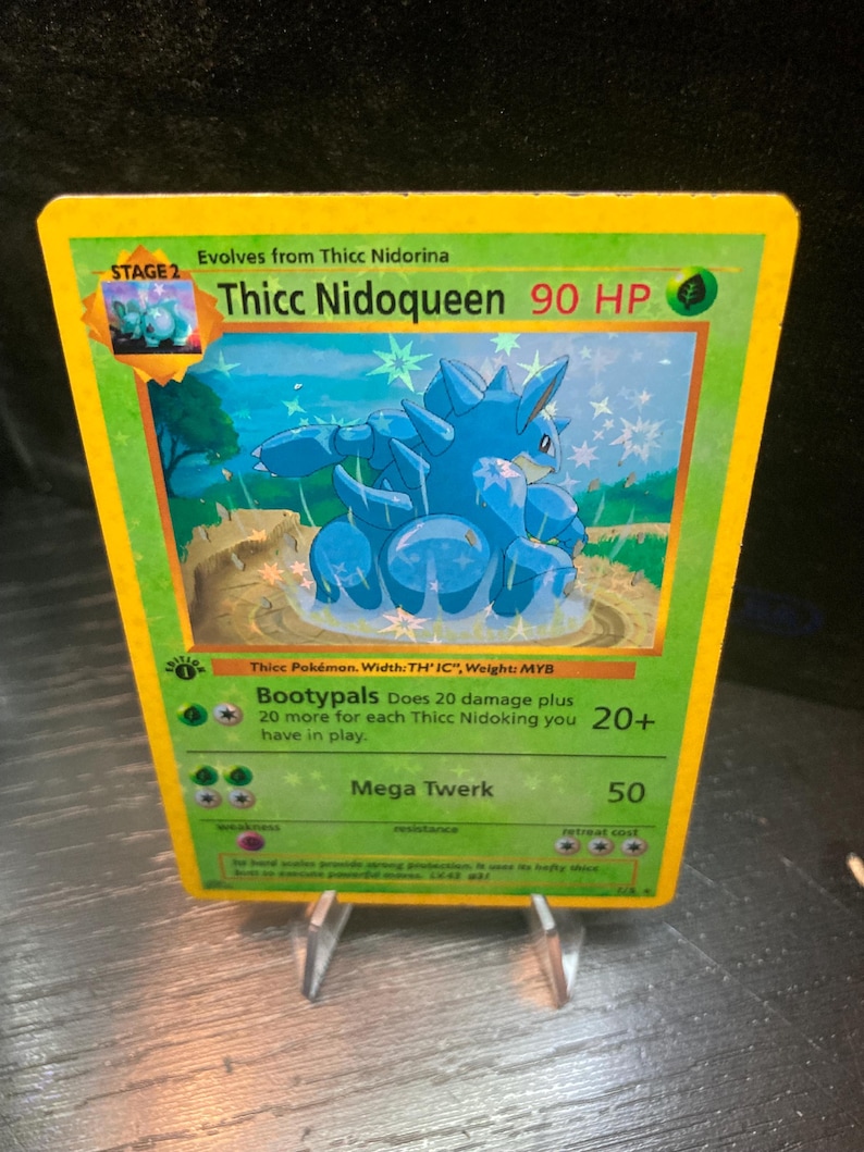 Thicc Nidoqueen Pokemon Card Handmade - Etsy