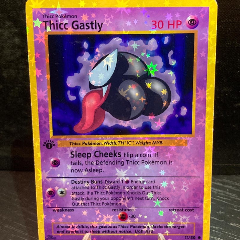 Thicc Pokemoncard - Etsy