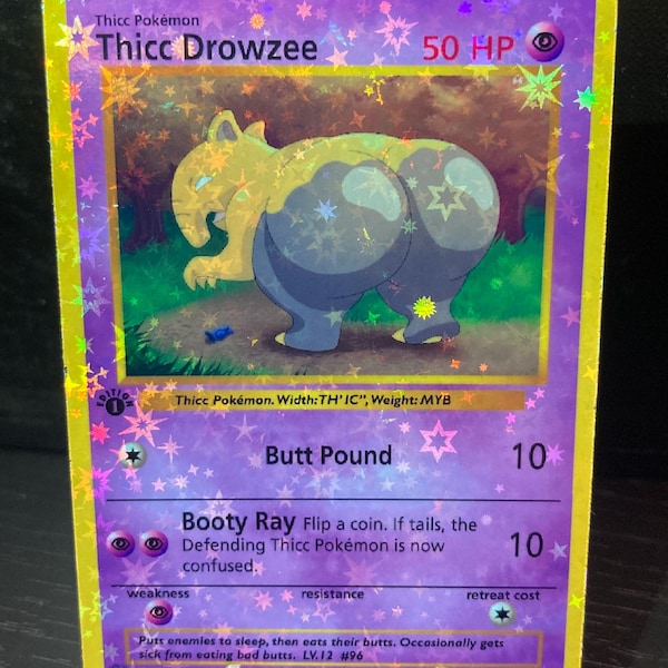 Thicc Pokemoncard - Etsy
