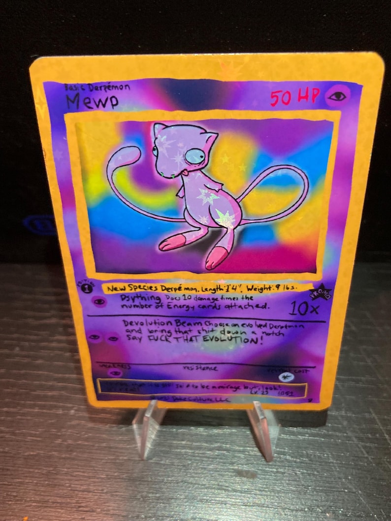 Mewp Mew Pokemon Card Handmade - Etsy