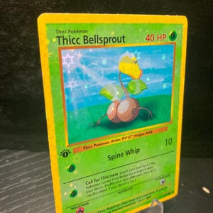 Thicc Bellsprout Pokemon Card Handmade - Etsy