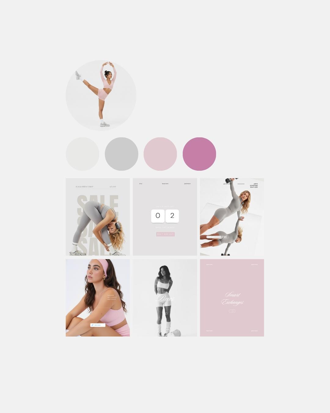 Activewear Brand Kit for Canva | Minimal Instagram Templates - Etsy