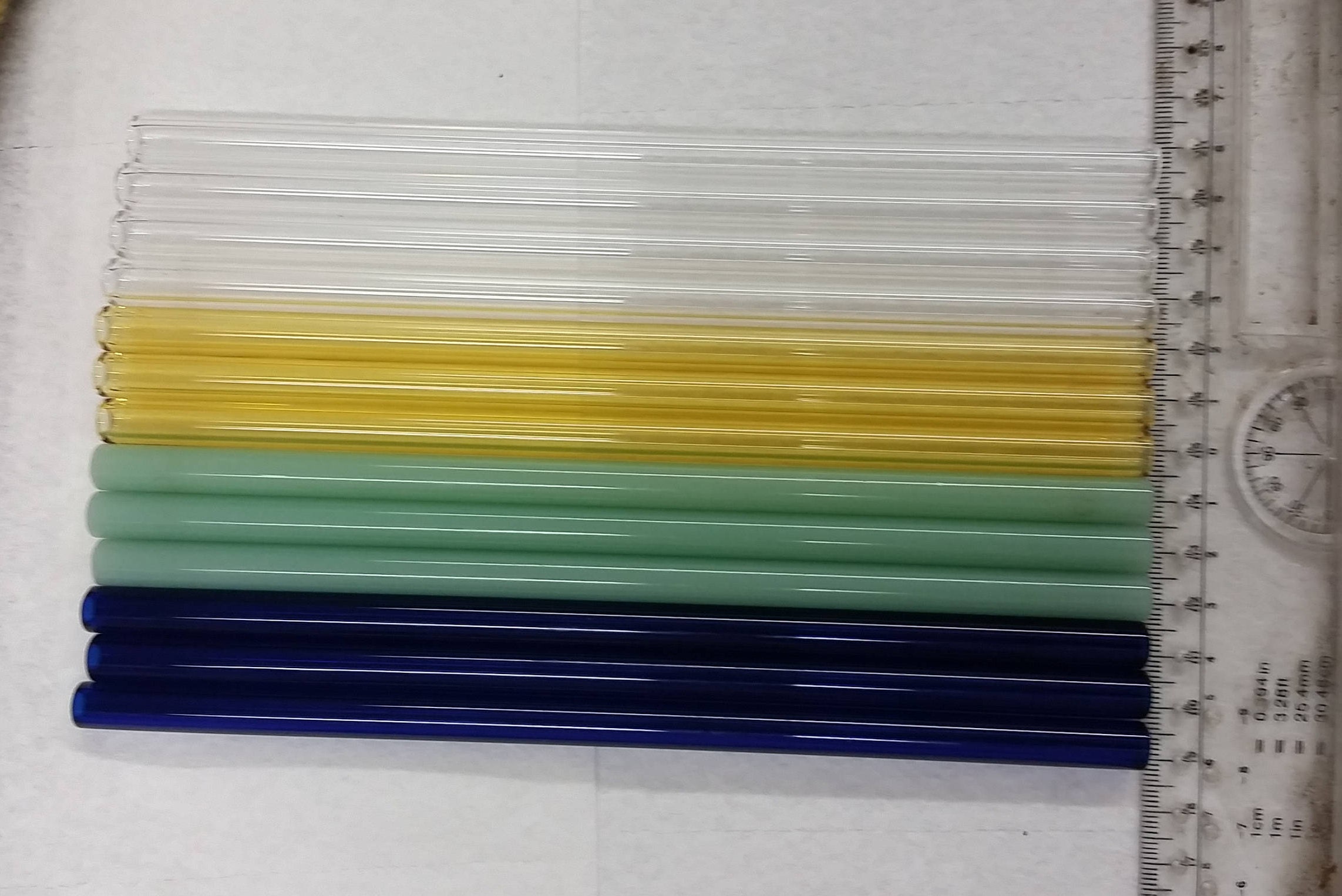 Made in USA Glass Straw YOU CHOOSE Color and Length Handmade - Etsy