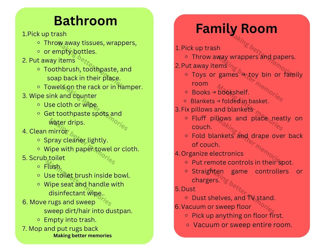 Help Make Chores Simple, Clear, and Stress-free With These Visual Chore ...