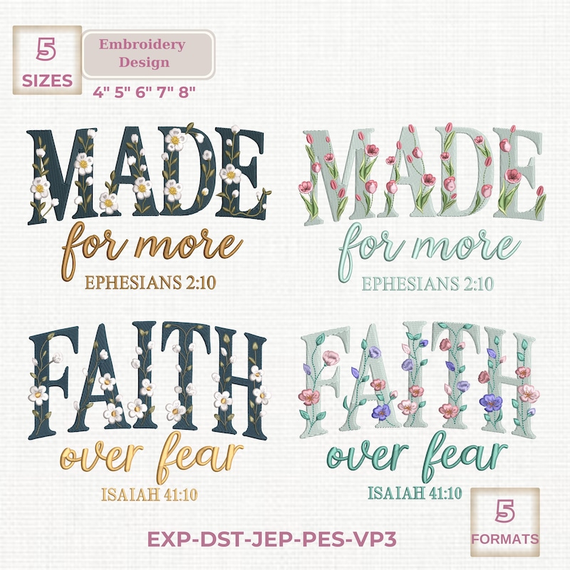 Bible Verse Embroidery - Etsy