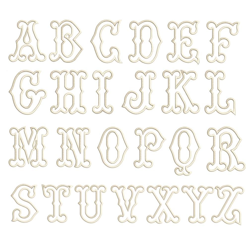 8 Fishtail Monogram Embroidery Bundle, Alphabet Designs + 11 Formats ...