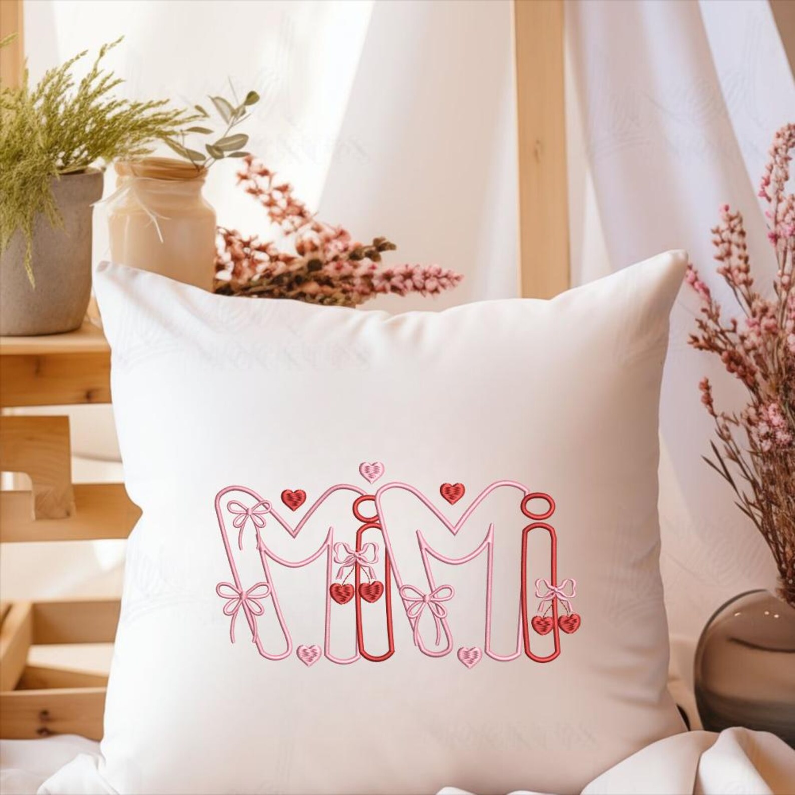 Mimi Machine Embroidery Design - Instant Download, 5 Sizes - Etsy