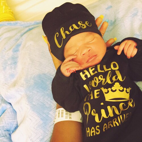 Newborn Baby Boy the Prince Has Arrived Coming Home Outfit - Etsy