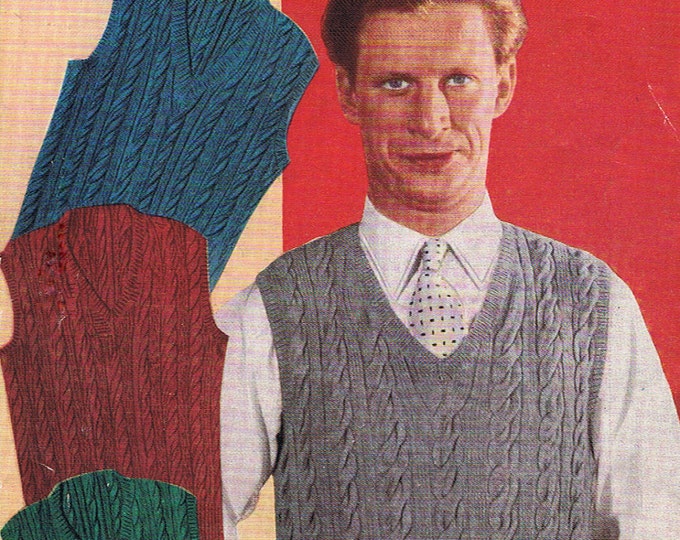 Starsky and Hutch Cardigan Vintage Knitting Pattern PDF T171 1970s ...