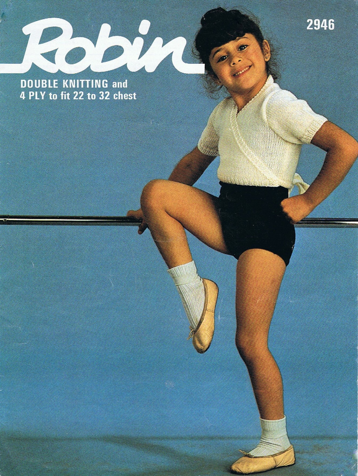 Classic Girls Ballet Wrap Crossover Top Knitting Pattern PDF (T148) - Etsy