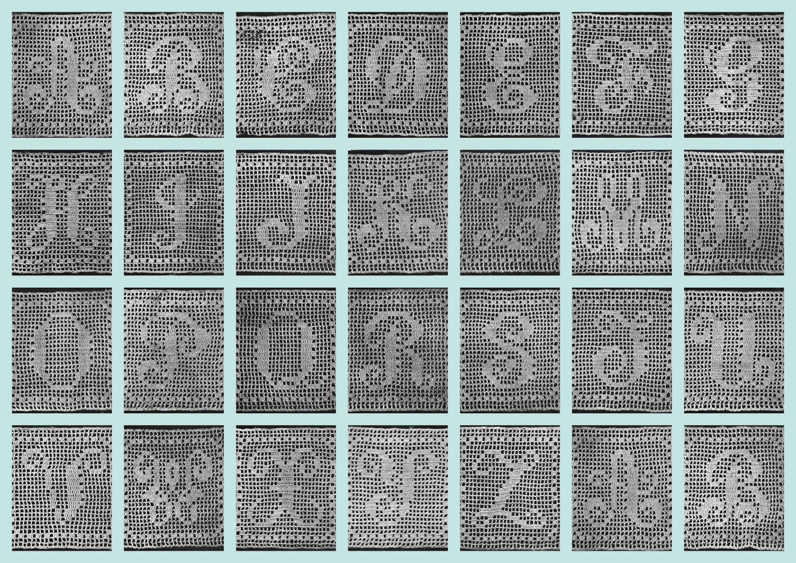 Alphabet Crochet Pattern A-Z Initials Vintage 1920s PDF (T209) - Etsy