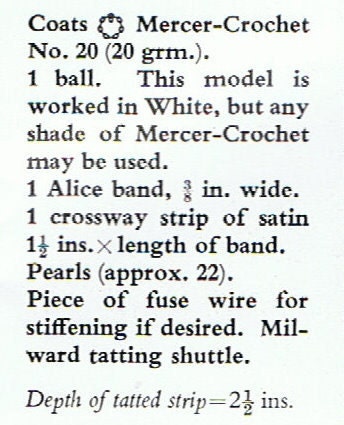 Tiara Tatting Pattern Headdress PDF Wedding Bridal Accessories Crochet ...