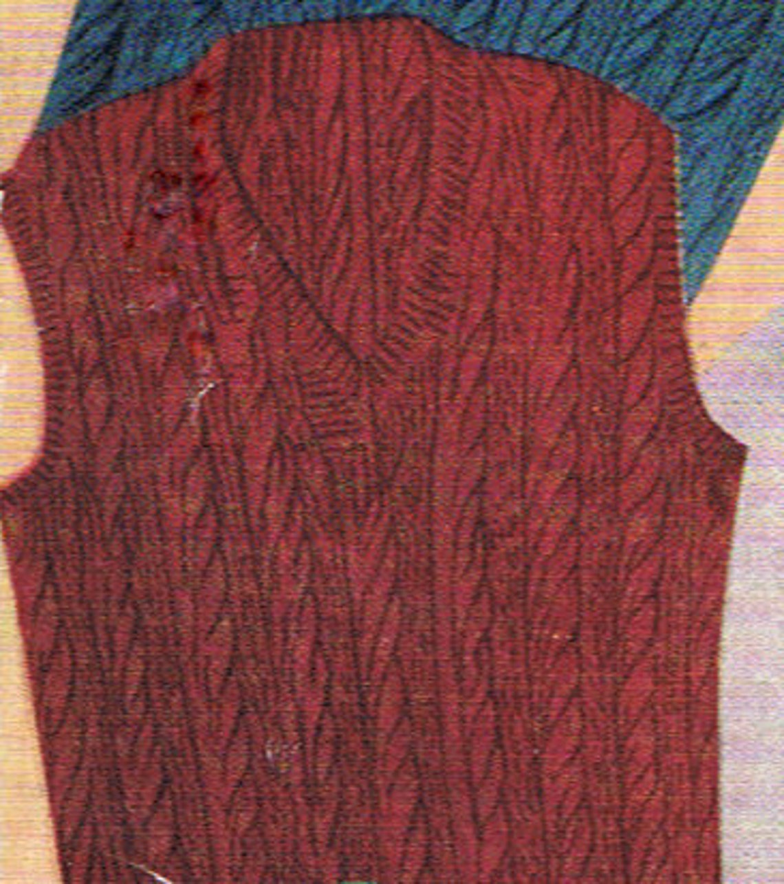 Mens Cable Slipover Knitting Pattern PDF 1940s Classic Tank Top (T220 ...