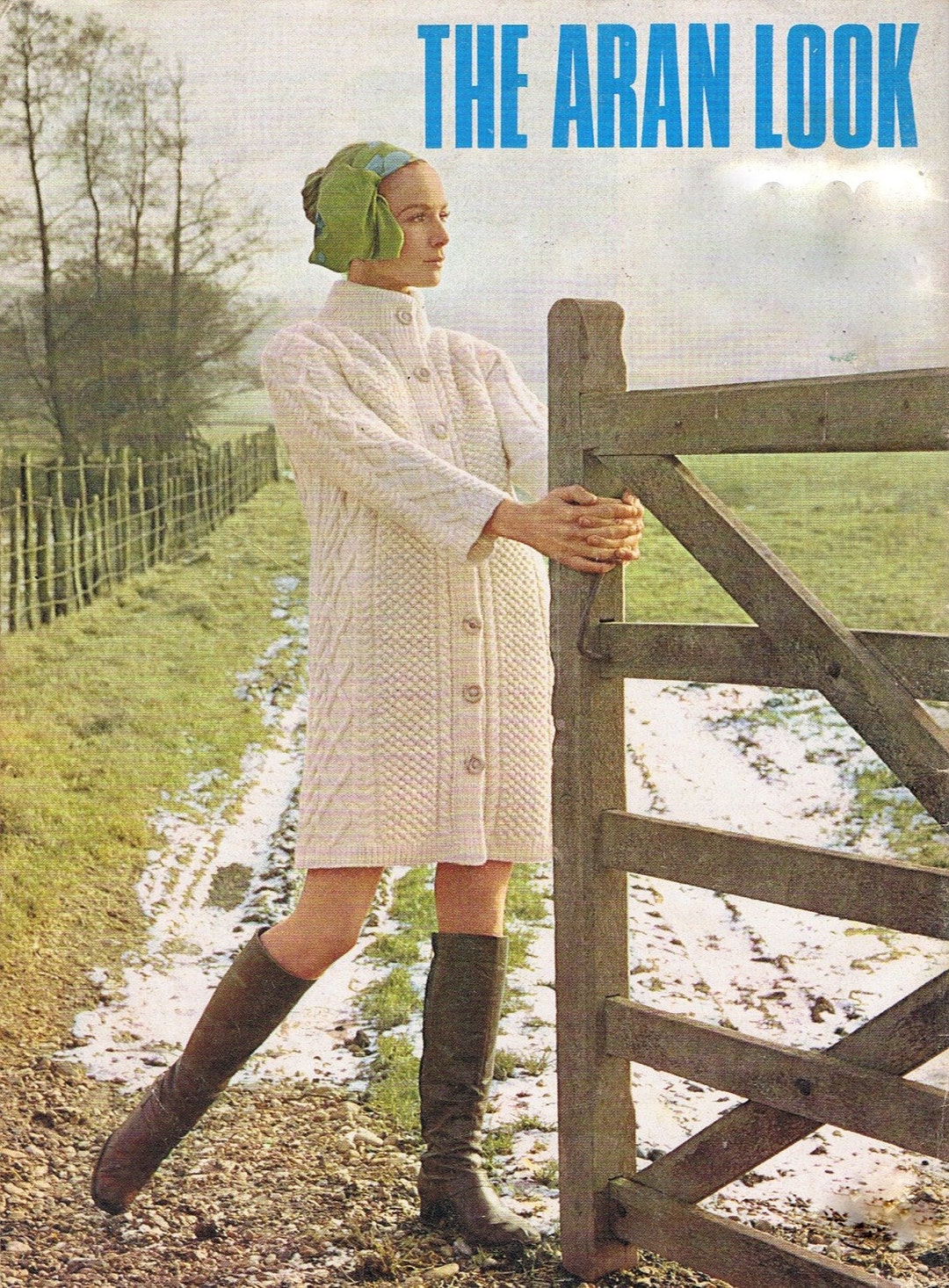 Vintage Aran Coat Knitting Pattern PDF Gorgeous (T162) - Etsy