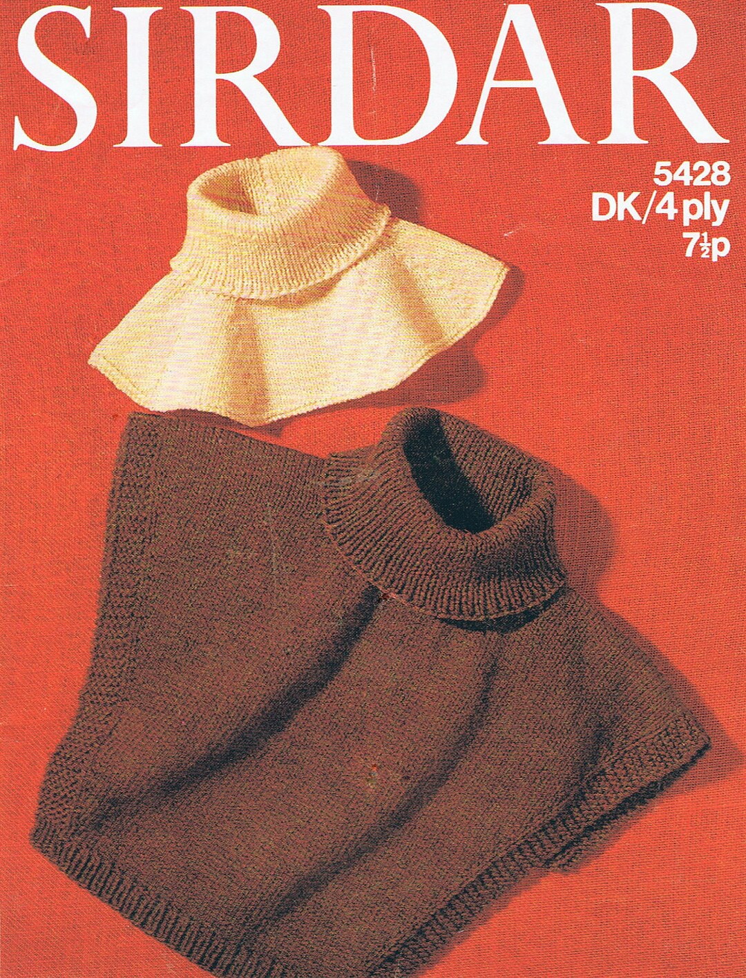 Ski Polo Neck Cozy Cosy Knitting Pattern PDF T150 - Etsy