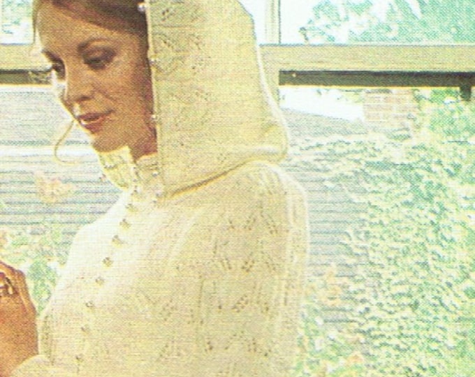 Wedding Cape Cloak Knitting Pattern T132 1970s Vintage - Etsy