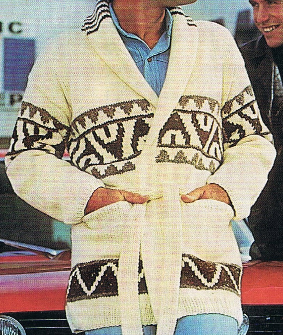 Starsky and Hutch Cardigan Vintage Knitting Pattern PDF (T171) 1970s ...