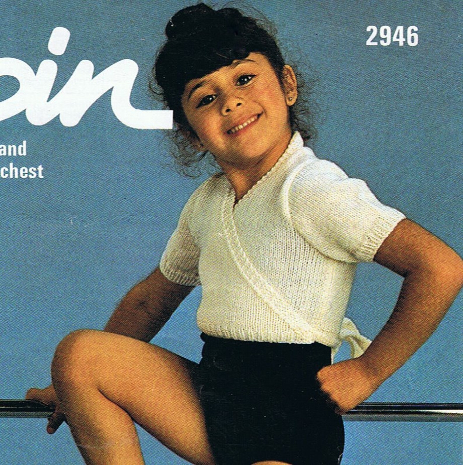 Classic Girls Ballet Wrap Crossover Top Knitting Pattern PDF (T148) - Etsy