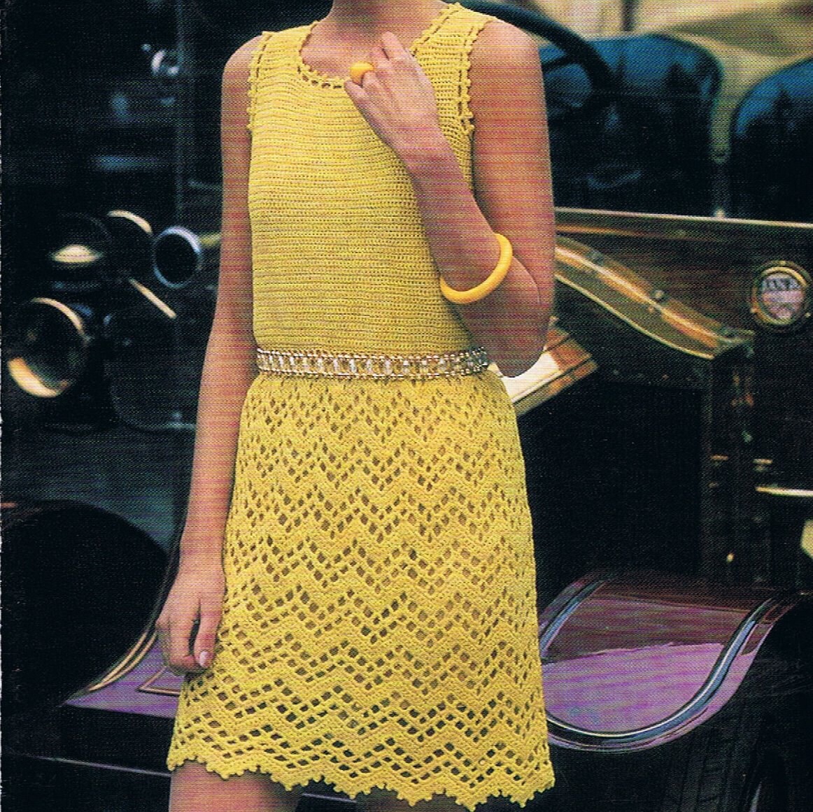 FAB 1970s Crochet Dress Pattern PDF (T143) Vintage - Etsy