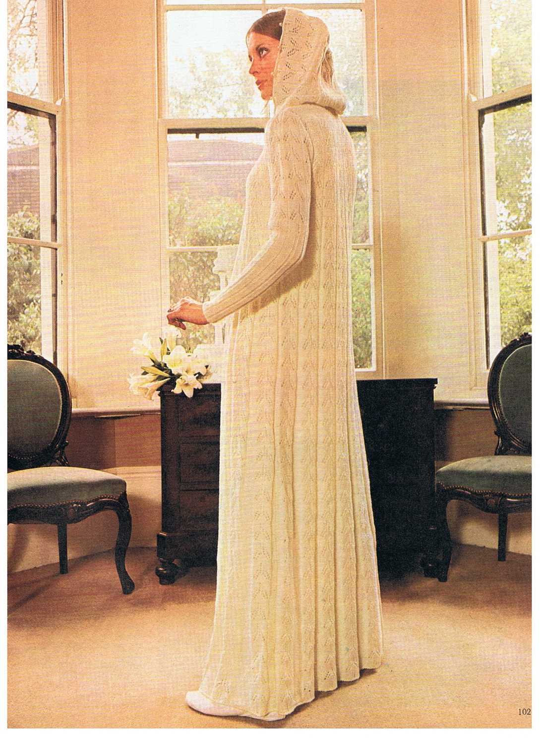 Wedding Cape Cloak Knitting Pattern T132 1970s Vintage - Etsy