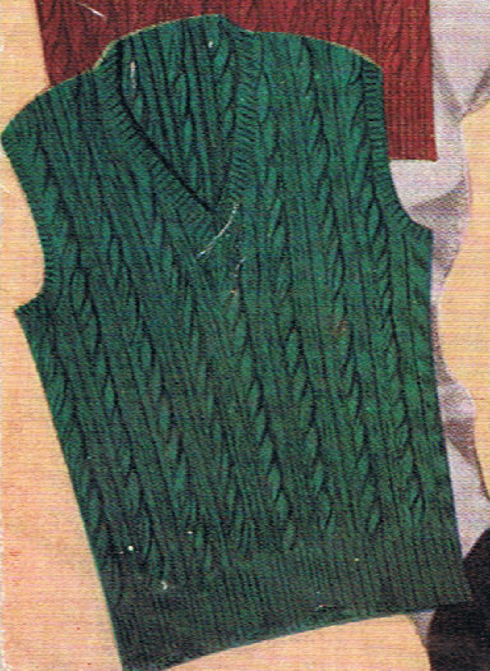 Mens Cable Slipover Knitting Pattern PDF 1940s Classic Tank Top (T220 ...