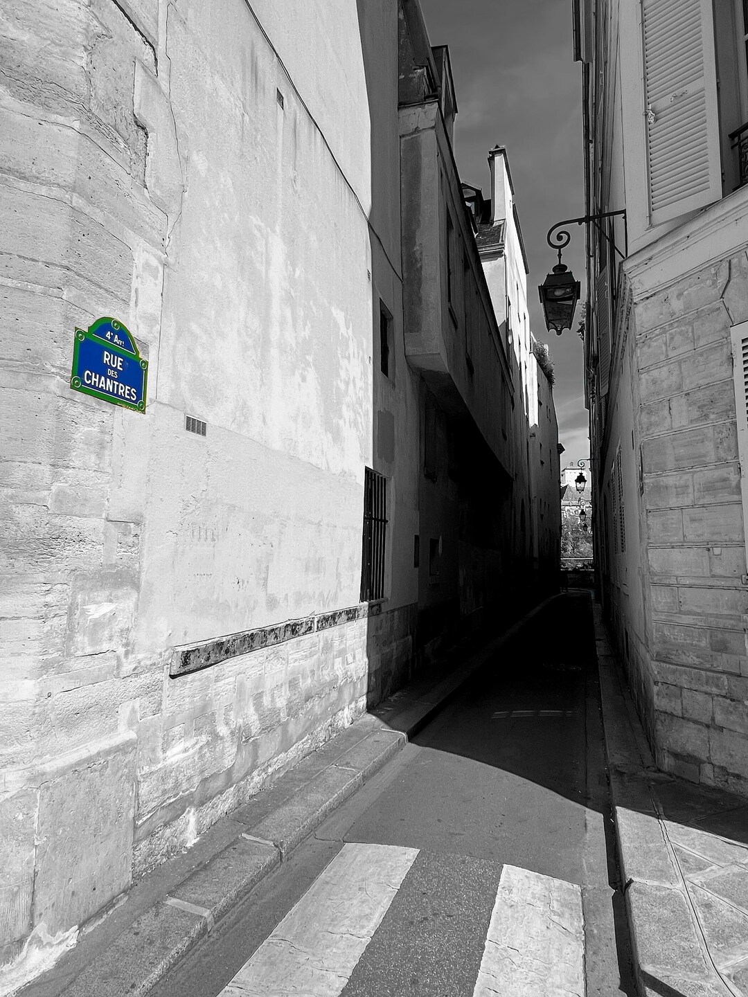 Historic Stone Alleyway, Paris France Selective Color Photography Print ...