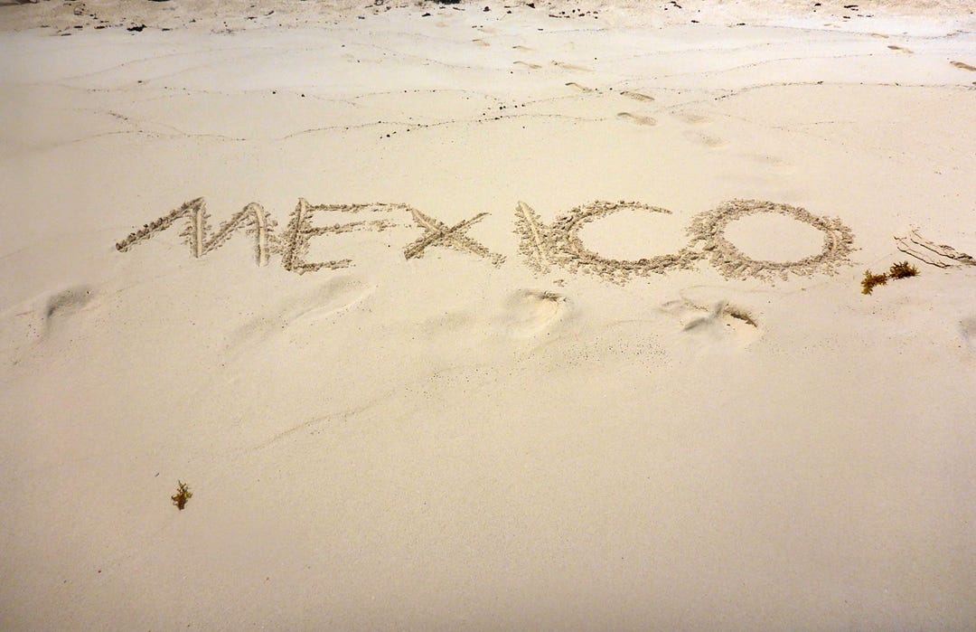 Mexico, Cozumel - "mexico" Written in Sand Color Photography Print Wall ...
