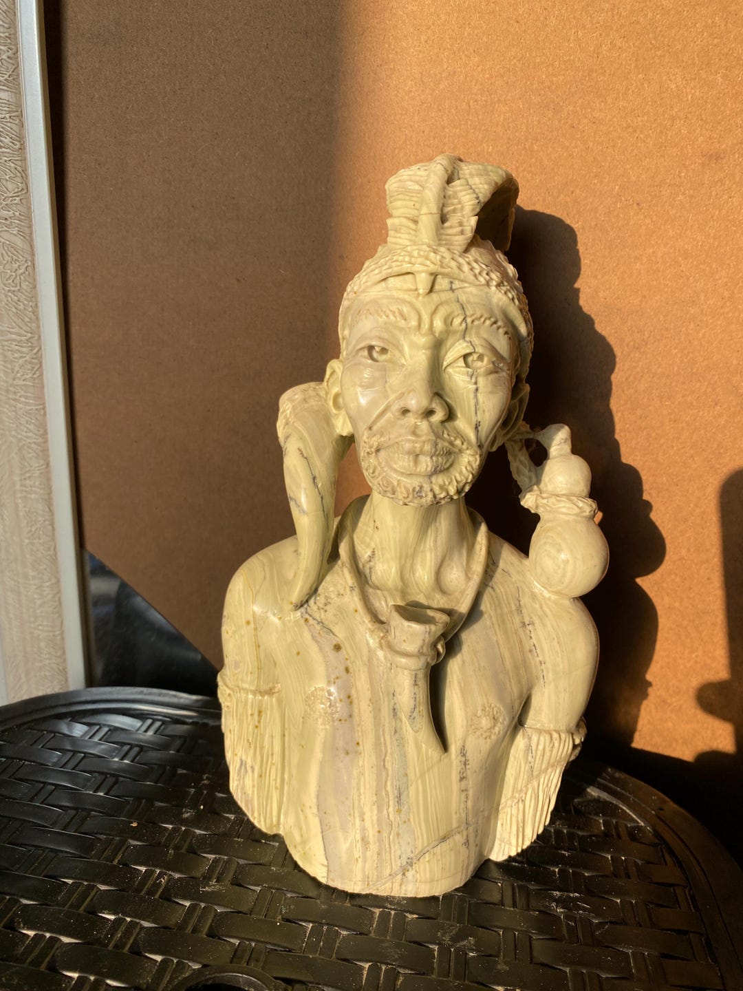Hand Carved King Shona Bust: Dignified African Art - Etsy