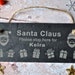 Personalised Santa Claus Slate Sign Christmas Sign - Etsy