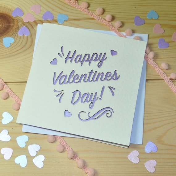 Laser Cut Valentines Day Card Laser Cut Valentinstag Etsy.de