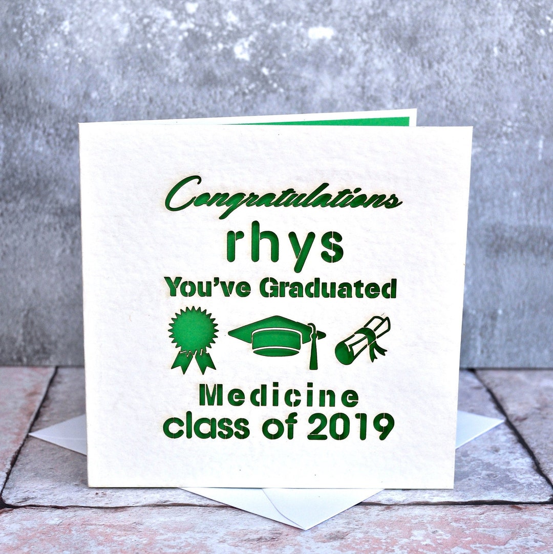 You've Graduated Personalised Laser Cut Card, Graduation Leaving School ...