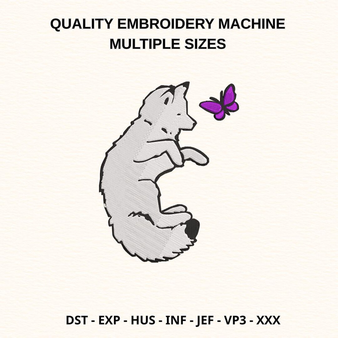 Embroidered Snow Fox Onyx Quicksilver Book Design, Fae and Alchemy ...