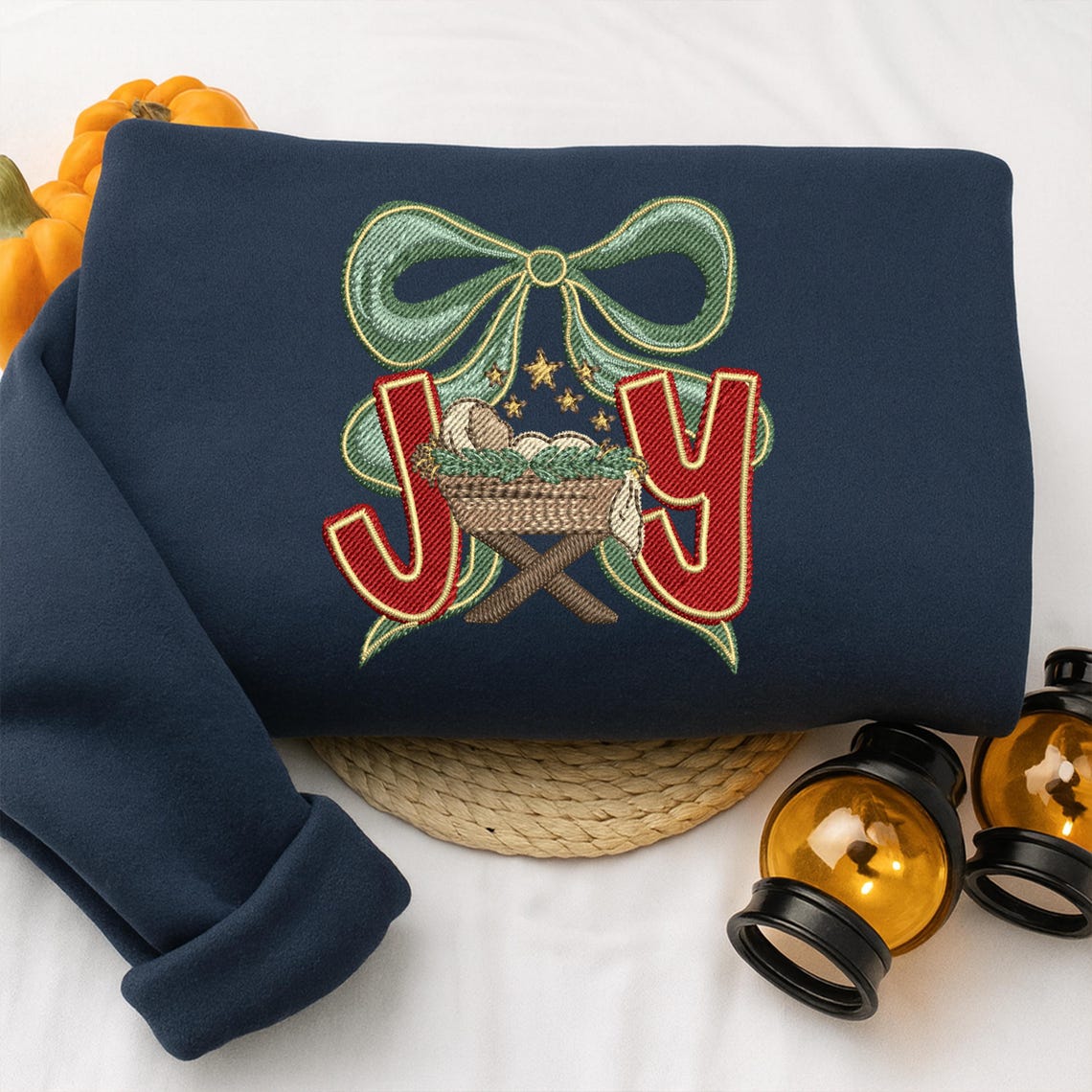 Joy Nativity Embroidery Design, Christian Christmas File (digital ...