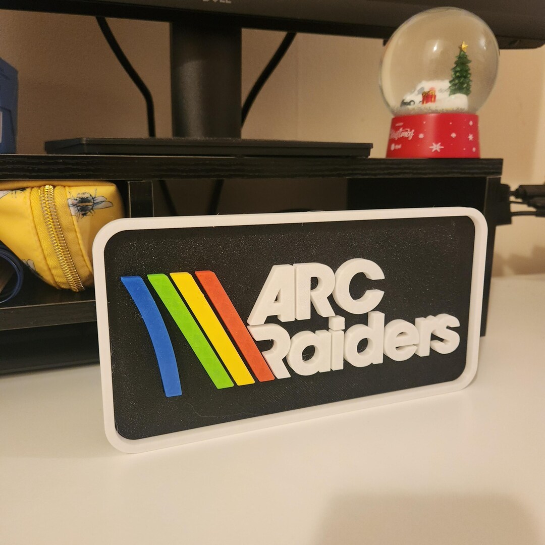 ARC Raiders Inspired 3D Printed Sign Logo | Desk Display Plaque ...