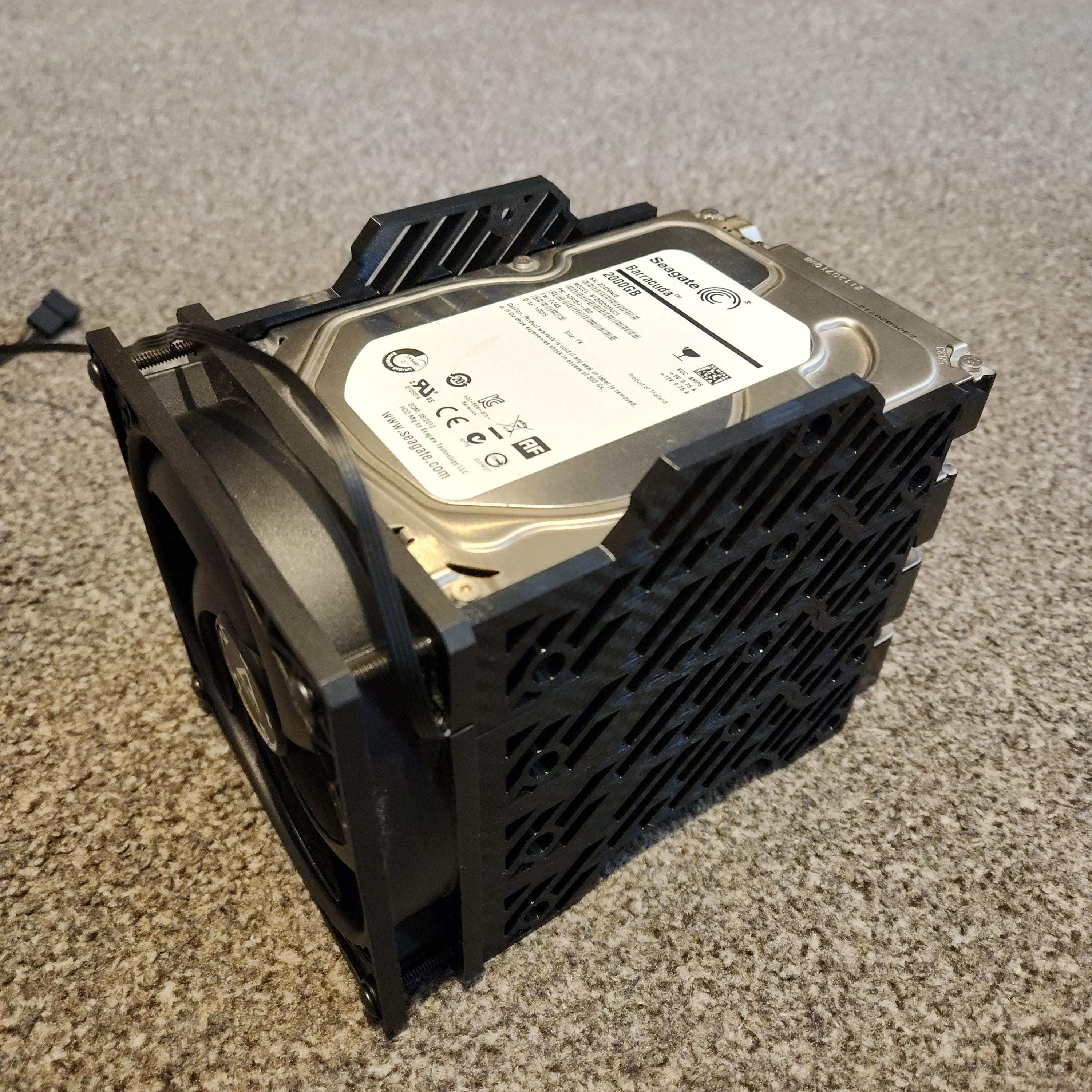 3.5 HDD Hard Drive Rack / Holder, Stand, Enclosure | Stackable + Fan ...