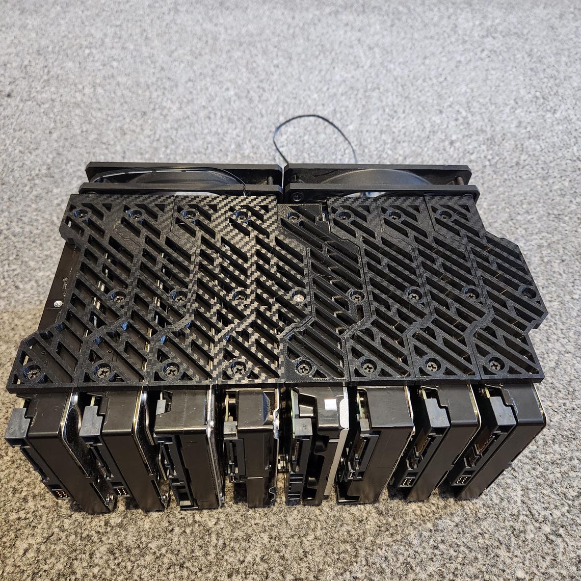 3.5 HDD Hard Drive Rack / Holder, Stand, Enclosure | Stackable + Fan ...