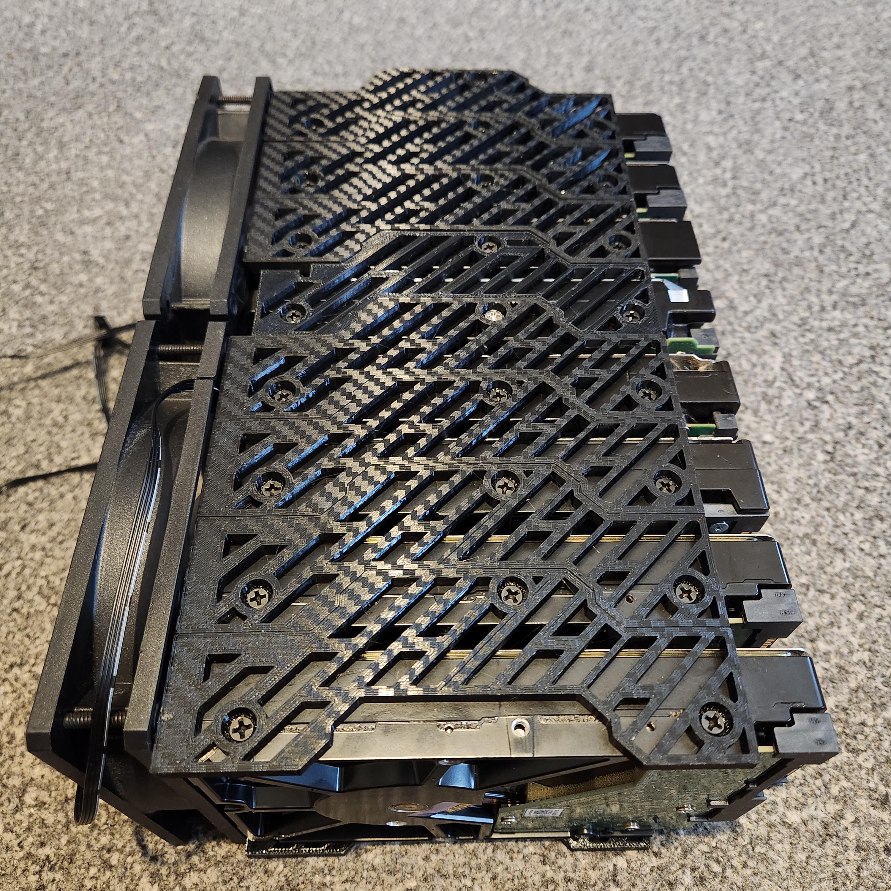 3.5 HDD Hard Drive Rack / Holder, Stand, Enclosure | Stackable + Fan ...
