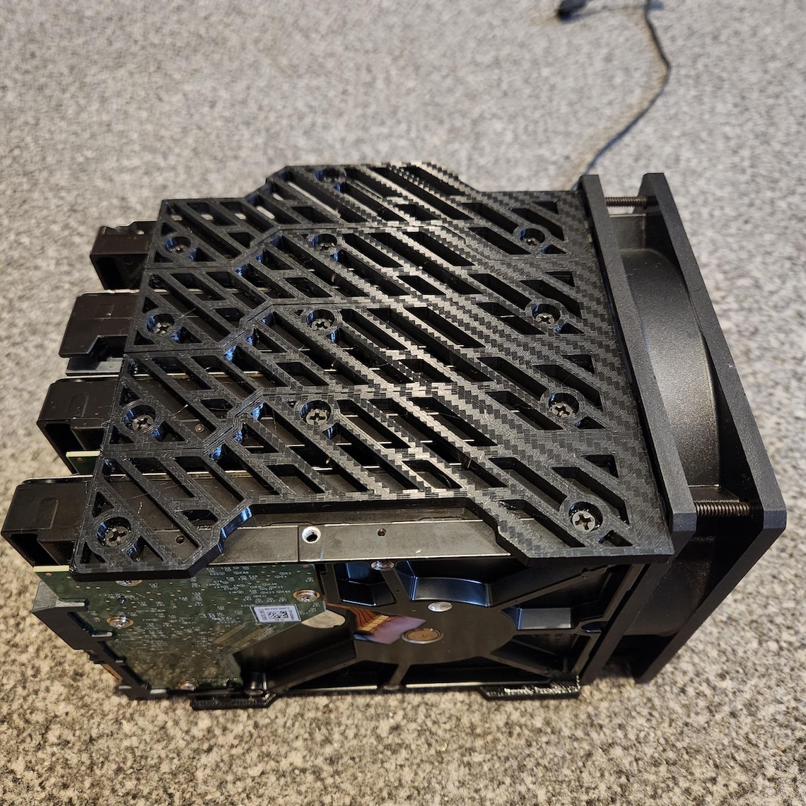 3.5 HDD Hard Drive Rack / Holder, Stand, Enclosure | Stackable + Fan ...