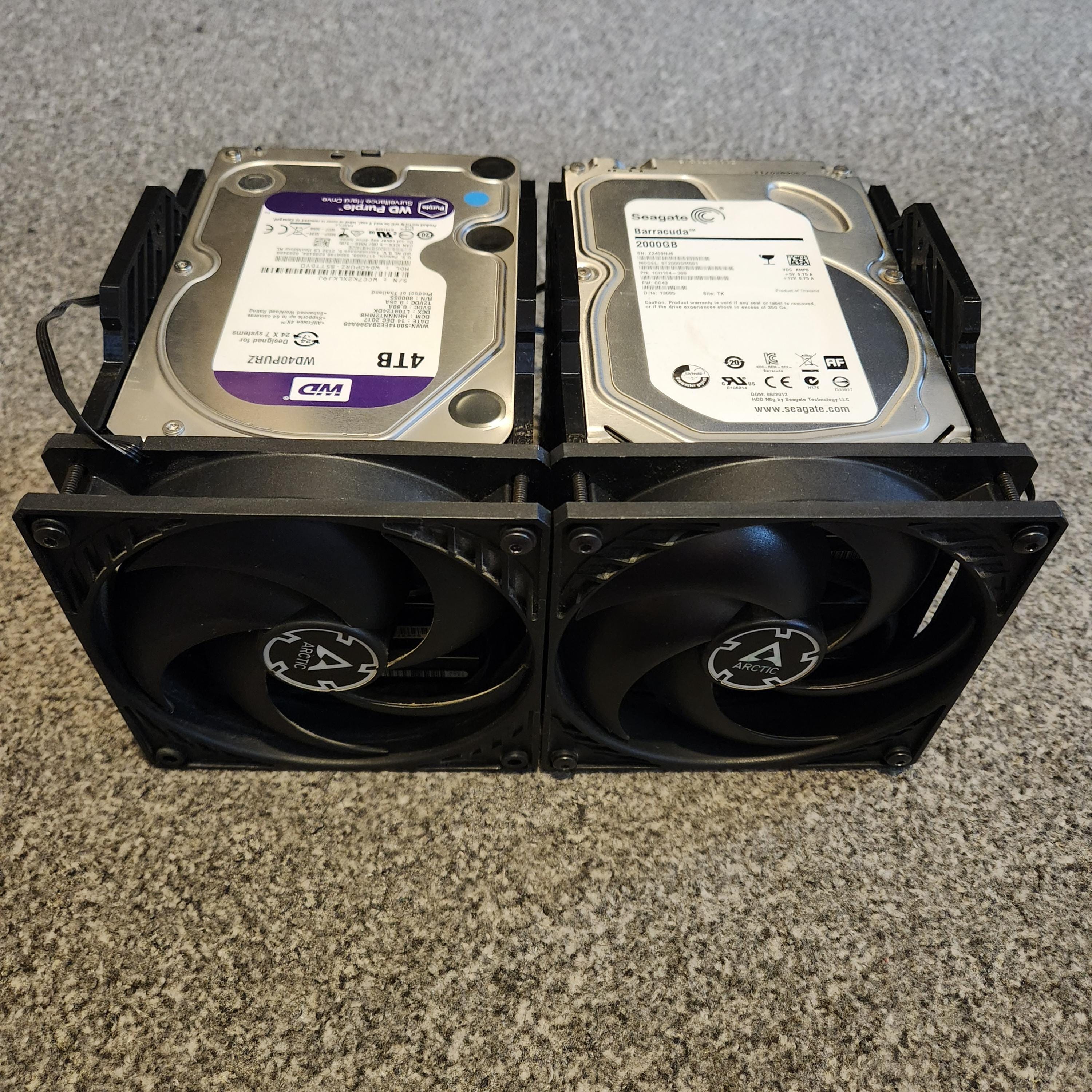 3.5 HDD Hard Drive Rack / Holder, Stand, Enclosure | Stackable + Fan ...