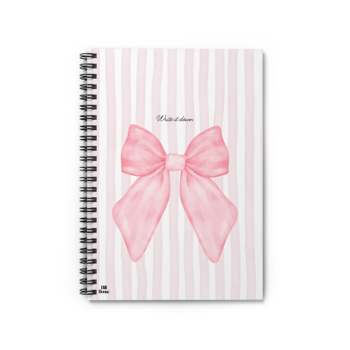 Pink Bow Notebook - Spiral Journal - Etsy