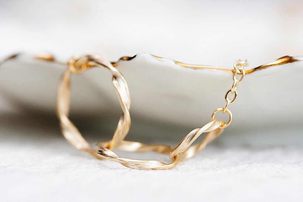 Three Circle Necklace Gold Linked Circles Eternity Necklace ...