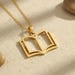 Open Book Pendant Necklace | 925 Sterling Silver for Teachers & Book ...