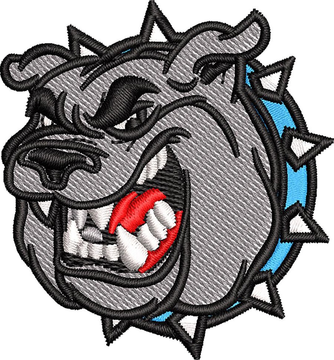 Bulldog Embroidery Design, Machine Embroidery File (instant Download ...