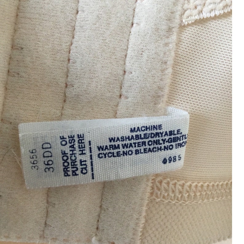 Vintage Bali Bra Union Label Cream Unlined Size 36DD - Etsy