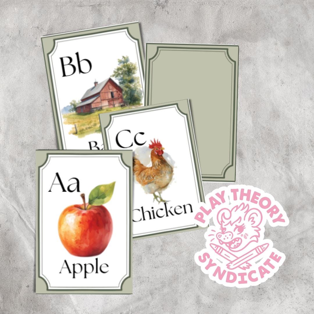 Farm Yard Alphabet Flash Card Pack – Printable (A–Z) | Educator ...